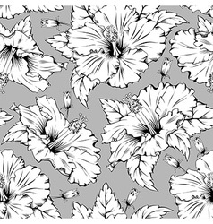 Floral tile pattern flower background garden Vector Image