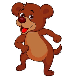 Babear cartoon dancing Royalty Free Vector Image