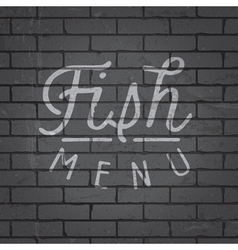 Menu restaurant hand drawn lettering phrase text Vector Image