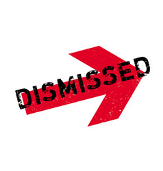 Dismissed rubber stamp Royalty Free Vector Image