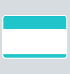 Simple colorful name tag to mark our books Vector Image