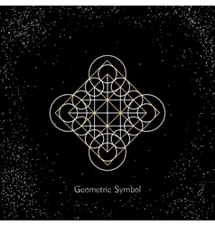 Moon geometry magic spell Royalty Free Vector Image