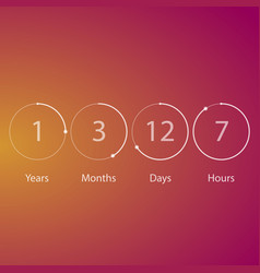 Countdown timer Royalty Free Vector Image - VectorStock