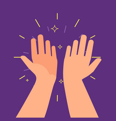 Cartoon counting hand with number gestures Vector Image