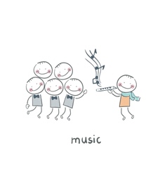 Student singing Royalty Free Vector Image - VectorStock