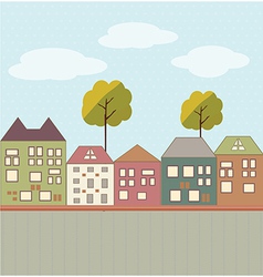 Cartoon town Royalty Free Vector Image - VectorStock