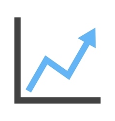 Rising Line Graph Royalty Free Vector Image - VectorStock
