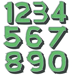 Number seven Royalty Free Vector Image - VectorStock