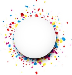 Round background with drops Royalty Free Vector Image