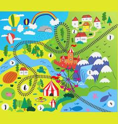 Play and Learn Early Math Learn Numbers Cute Vector Image