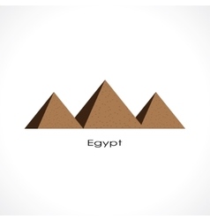 Egypt the great pyramids of giza Royalty Free Vector Image