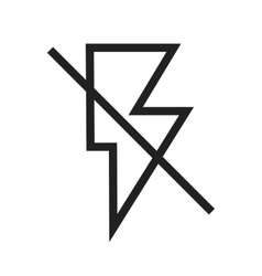 Flash off Royalty Free Vector Image - VectorStock