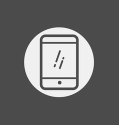 Phone icon button thumbnail Royalty Free Vector Image