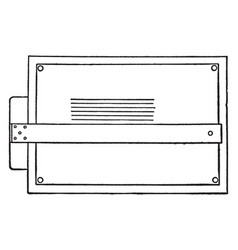 Drawing parallel lines swing the compass down to Vector Image
