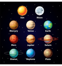 Planets set Royalty Free Vector Image - VectorStock