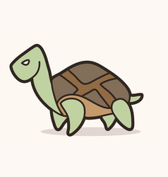 Turtle cartoon holding blank sign Royalty Free Vector Image