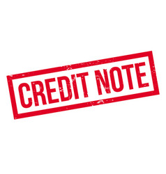 Credit note rubber stamp Royalty Free Vector Image