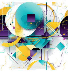 Modern abstract geometric seamless pattern Vector Image