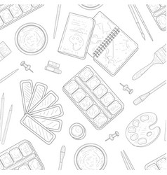 Paper clip seamless pattern Royalty Free Vector Image