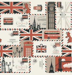 British postage stamps Royalty Free Vector Image