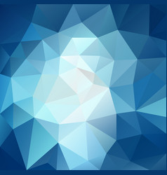Ice blue polygon triangular pattern background Vector Image