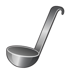 Soup ladle with flavor concept cooking spoon Vector Image