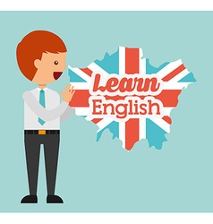Learn english design Royalty Free Vector Image