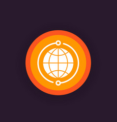 Global connection logo concept design template in Vector Image