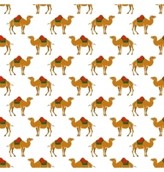 Camels caravan seamless pattern for your design Vector Image