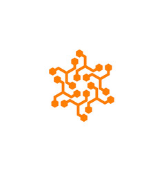 Abstract technology logo design image Royalty Free Vector