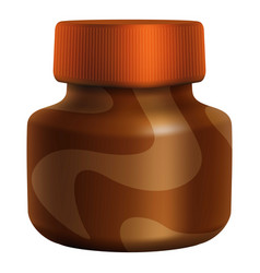Peanut chocolate butter icon cartoon style Vector Image