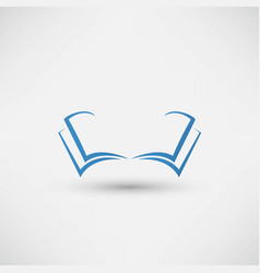 Open book coffee logo symbol icon design Vector Image