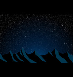 Starry sky shining stars dark sky telescope Vector Image