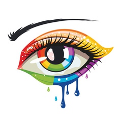 Rainbow Colors Eye Royalty Free Vector Image - VectorStock