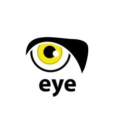 Eye vision monitor optic logo Royalty Free Vector Image