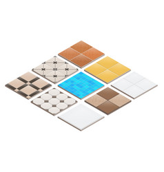 3d isometric tiles Royalty Free Vector Image - VectorStock