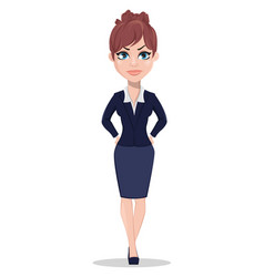 Business woman in office style clothes Royalty Free Vector