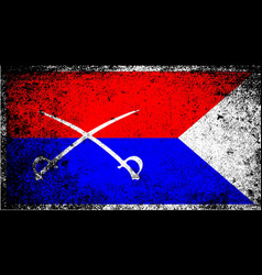 Custer hq flag Royalty Free Vector Image - VectorStock