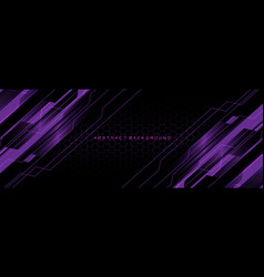 Abstract violet black futuristic technology Vector Image