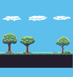 Pixel game background Royalty Free Vector Image