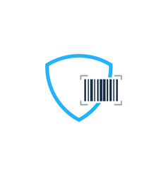 Guard barcode logo icon design Royalty Free Vector Image