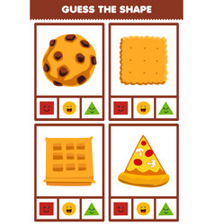 Education game for children logic table cartoon Vector Image