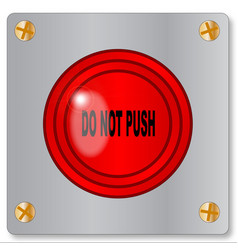 Do not push Royalty Free Vector Image - VectorStock