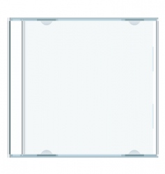 Realistic case for dvd or cd disk Royalty Free Vector Image