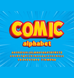 Comic font set Royalty Free Vector Image - VectorStock