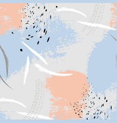 Abstract creative blue pattern with brush Vector Image