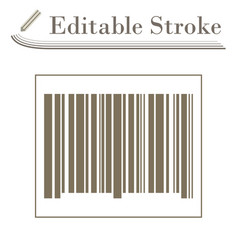 Zebra silhouette with bar code Royalty Free Vector Image