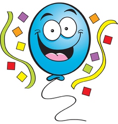 Cartoon Happy Balloon Royalty Free Vector Image