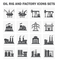 Gas tower icon Royalty Free Vector Image - VectorStock