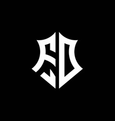 Df monogram logo with diamond shape and ring Vector Image